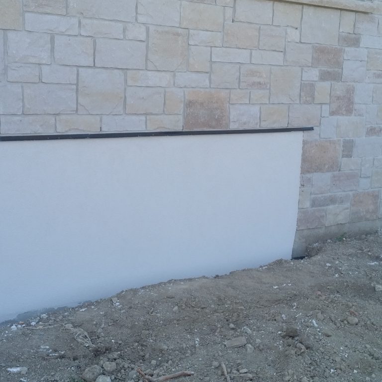 Foundation Parging and restoration Before and after | Sky Stucco ...